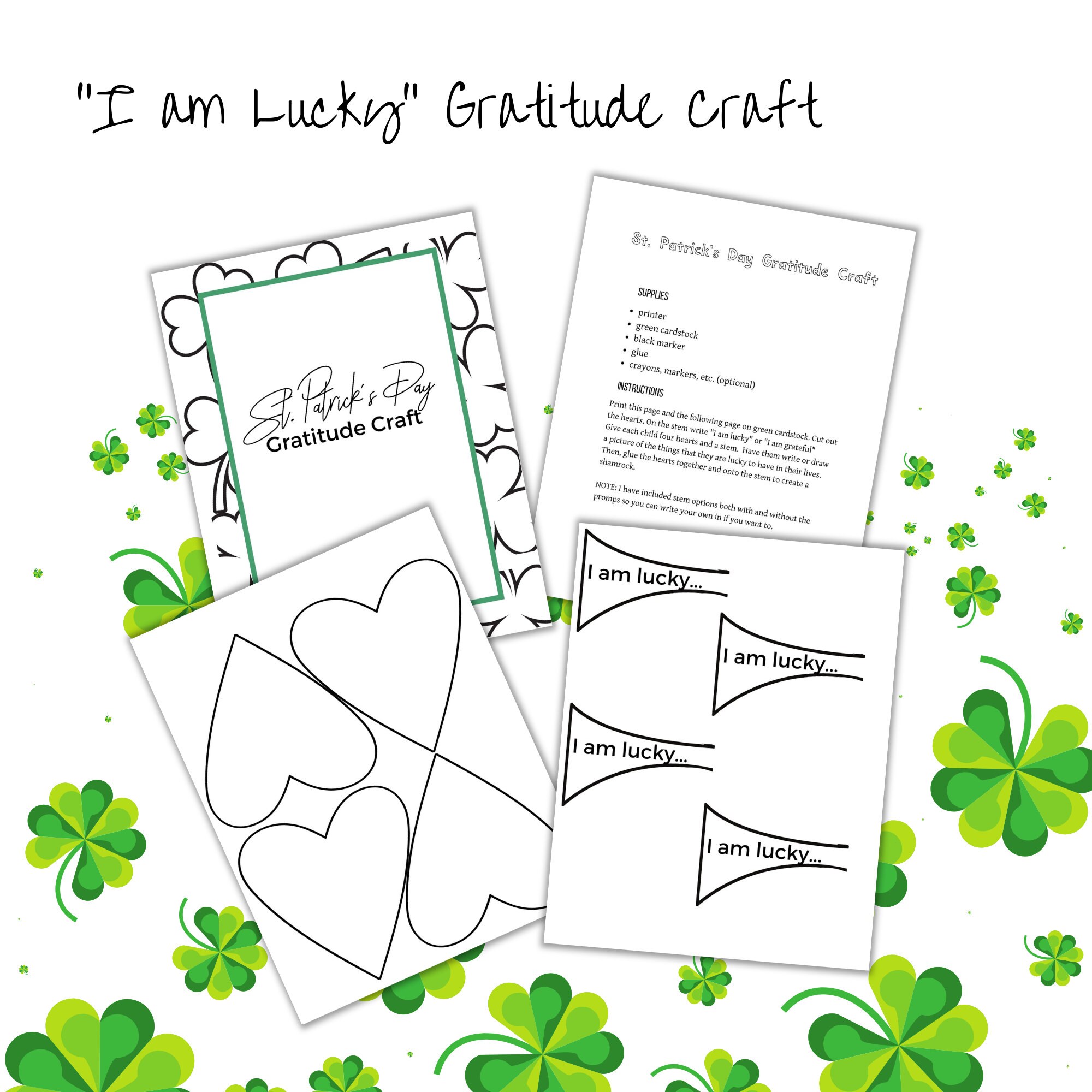 St.patrick's Day Craft Activity Bundle - Etsy