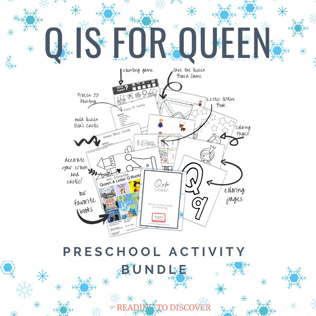 Q is for Queen Preschool Activities - Etsy