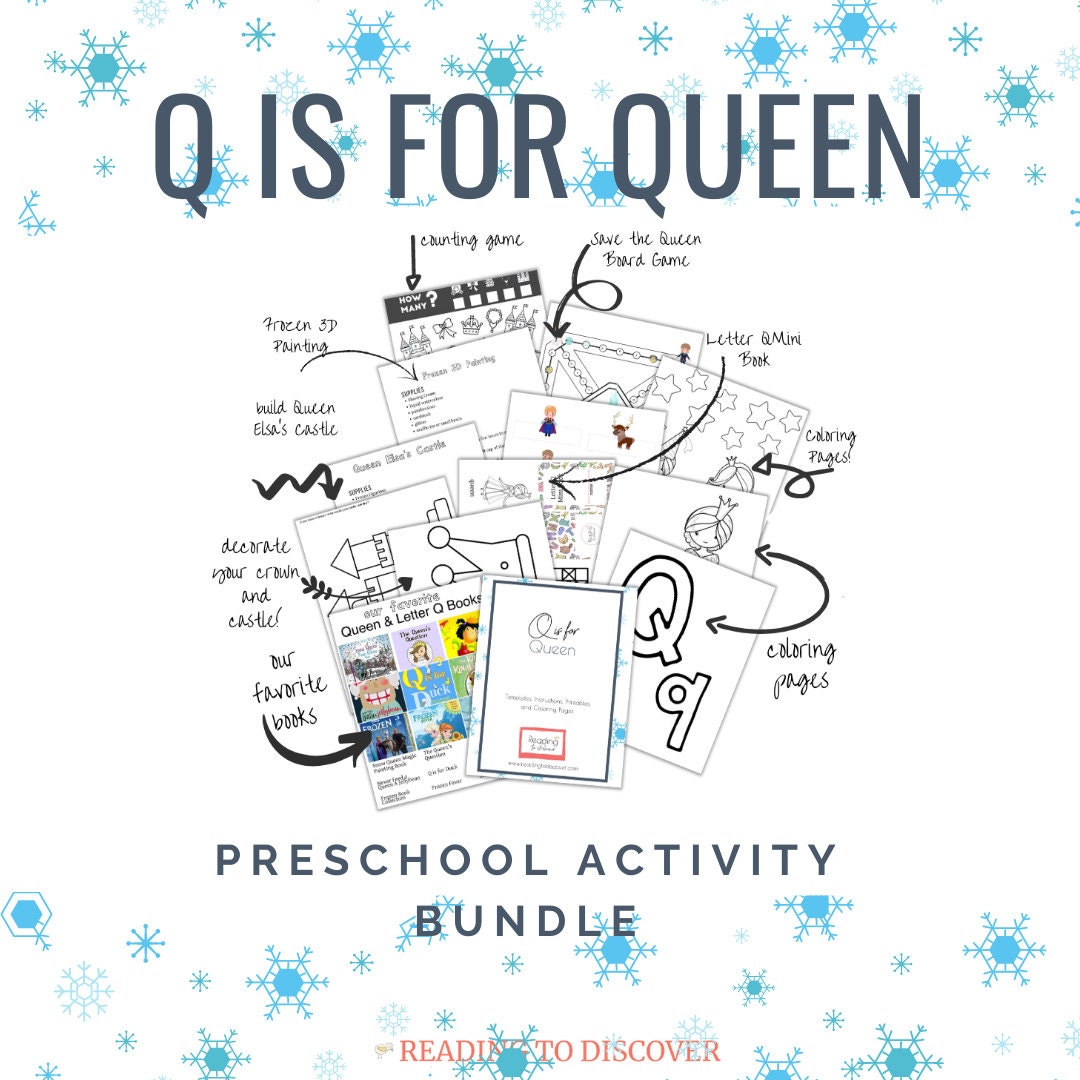 Q is for Queen Preschool Activities - Etsy