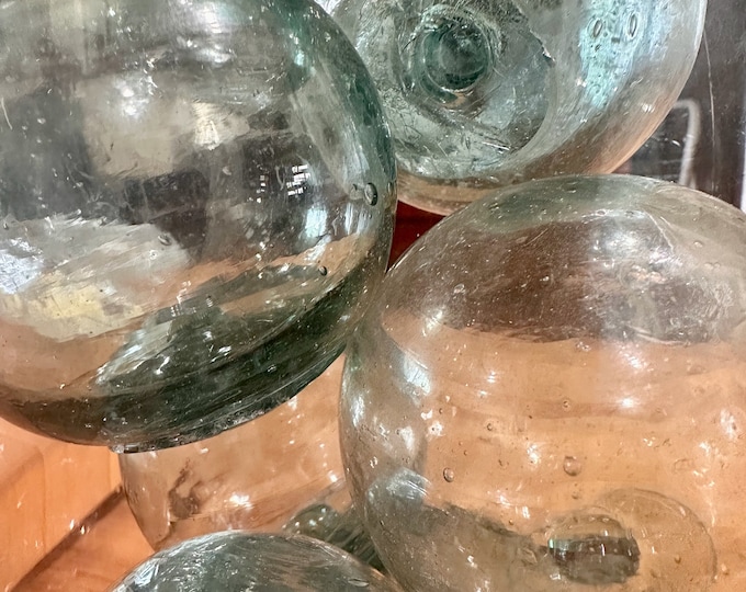 Blue Glass Float - a Gift From the Sea - Nautical - Fishing Float ...