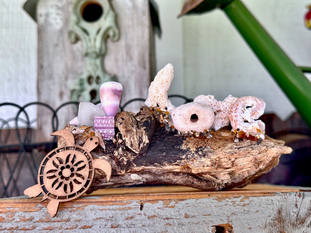 Natural Sea Coral Shaped Letters Spelling Out "love" on Driftwood With ...