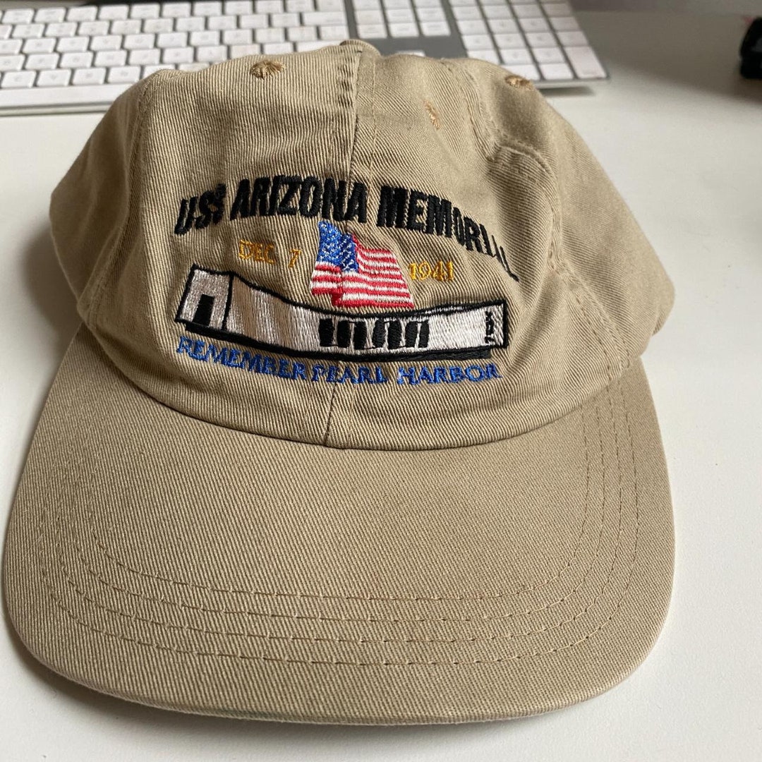 WW2 Pearl Harbor Hat USS Arizona Beige Dad Hat Low Profile Snapback - Etsy