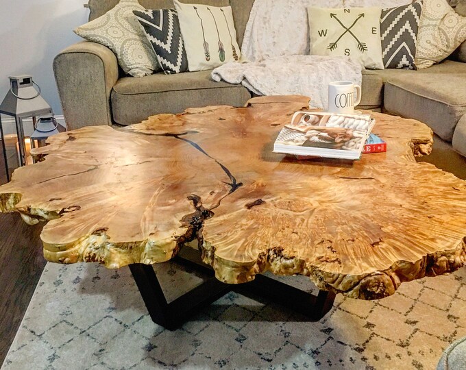 Custom Maple Burl Coffee Table - Etsy