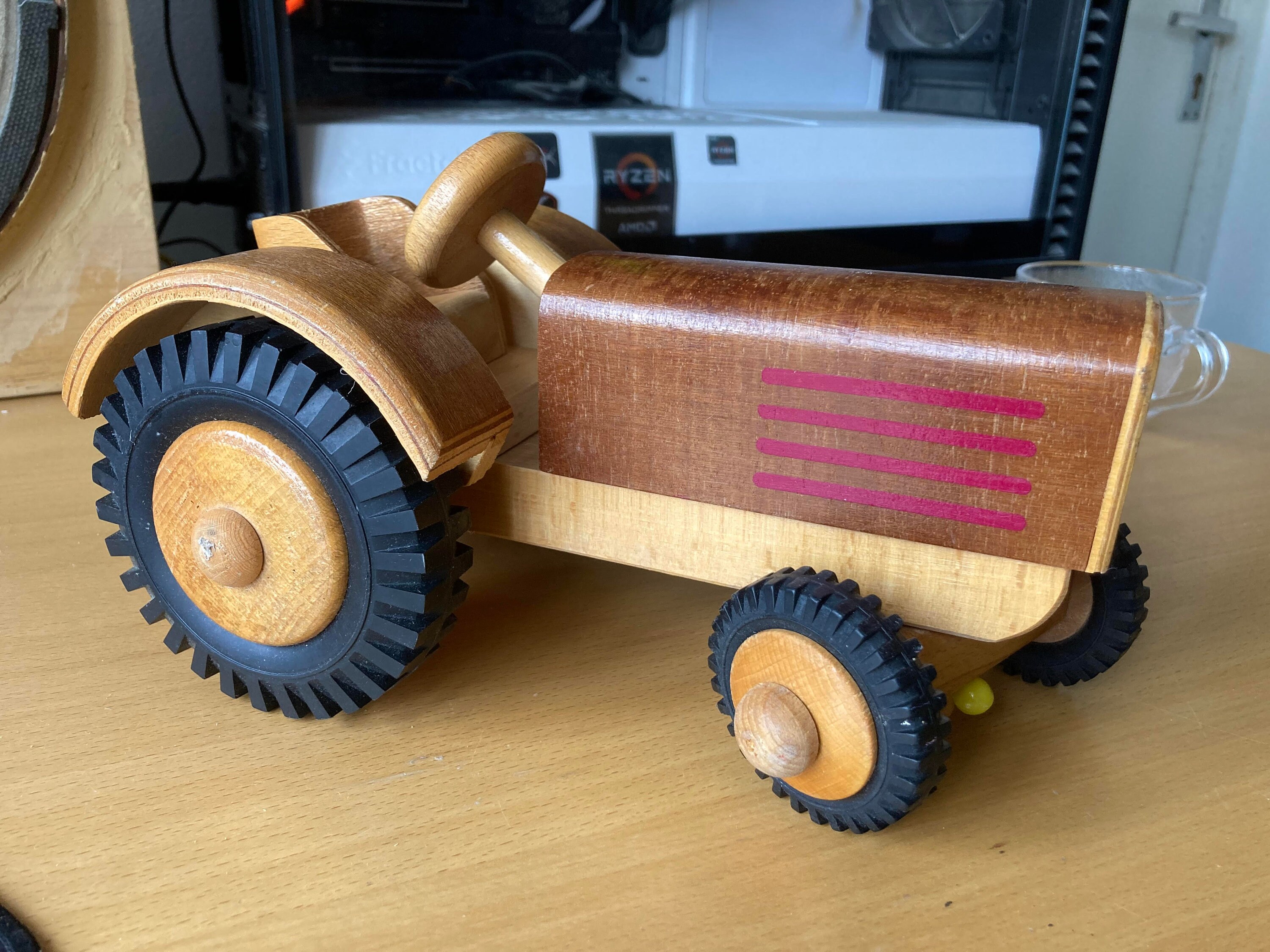 Vintage Wooden Toy Tractor Made by FWF East Germany Collector's Rare - Etsy