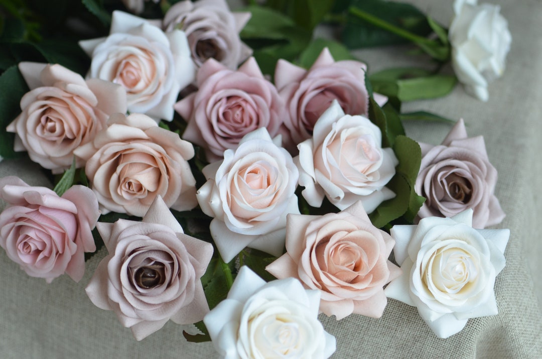 Morandi Roses, Real Touch Flowers, Morandi Coffee Decor, Morandi Pink ...