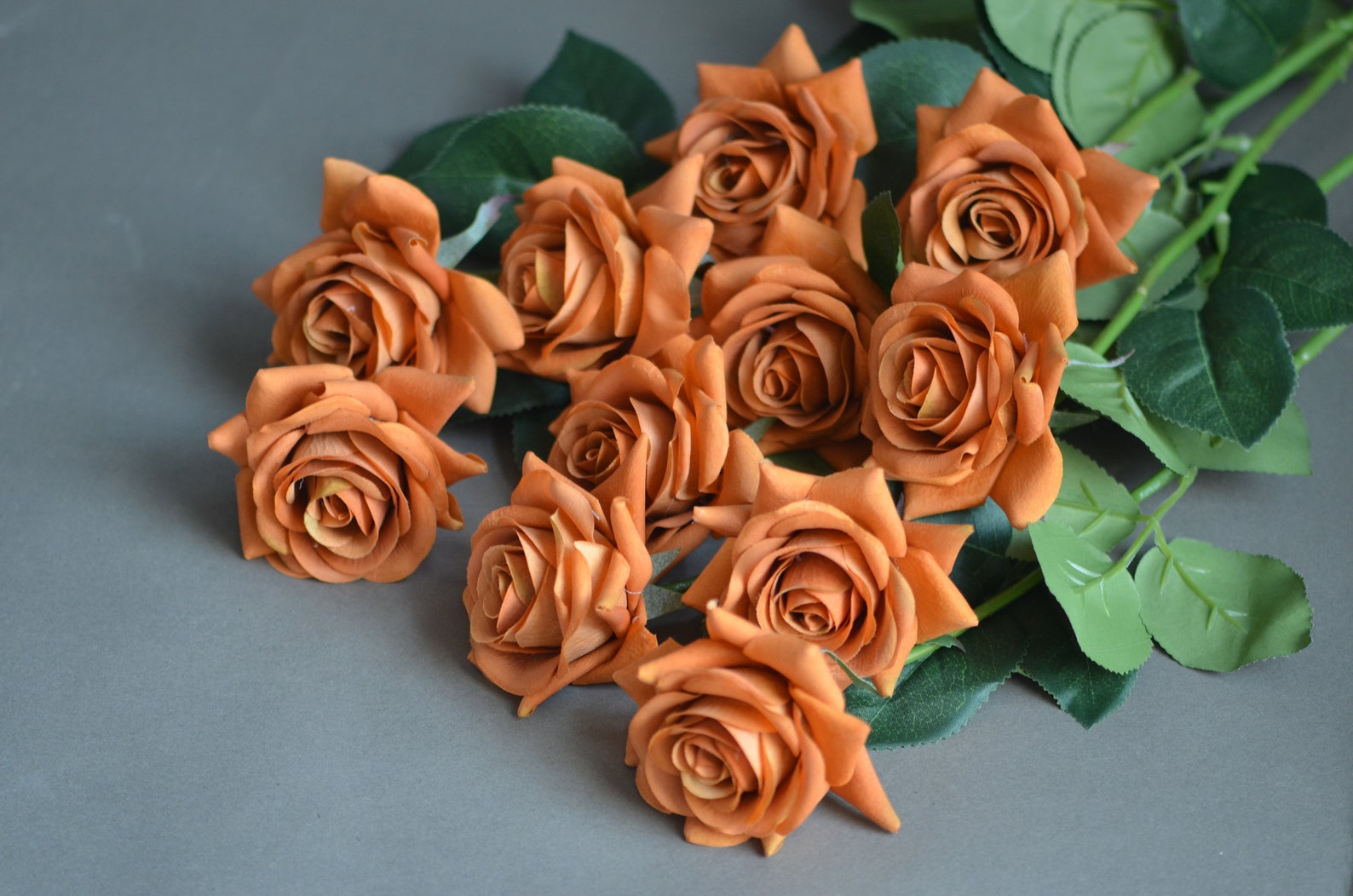 Burnt Orange Roses, Burnt Orange Flowers, Burnt Orange Decor ...