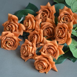 Burnt Orange Roses, Burnt Orange Flowers, Burnt Orange Decor ...