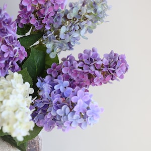27.5" Real Touch Huge Cone Shaped Hydrangeas, Real Touch Flowers, Faux ...