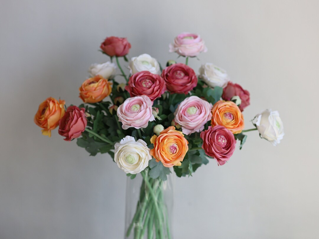 Luxe Faux Ranunculus, Real Touch Ranunculus, Fake Ranunculus, Silk ...