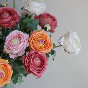 Luxe Faux Ranunculus, Real Touch Ranunculus, Fake Ranunculus, Silk ...