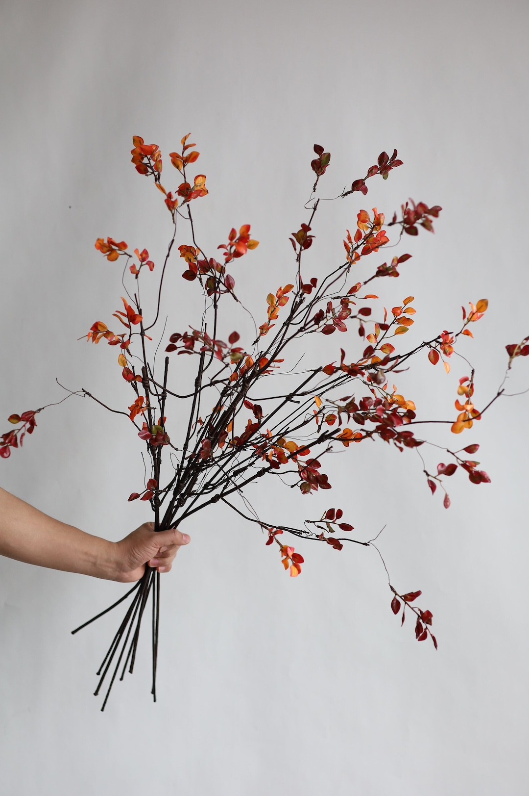 40“ Fall Stems, Faux Branches, Garden Flower Gift, Fake Branches ...