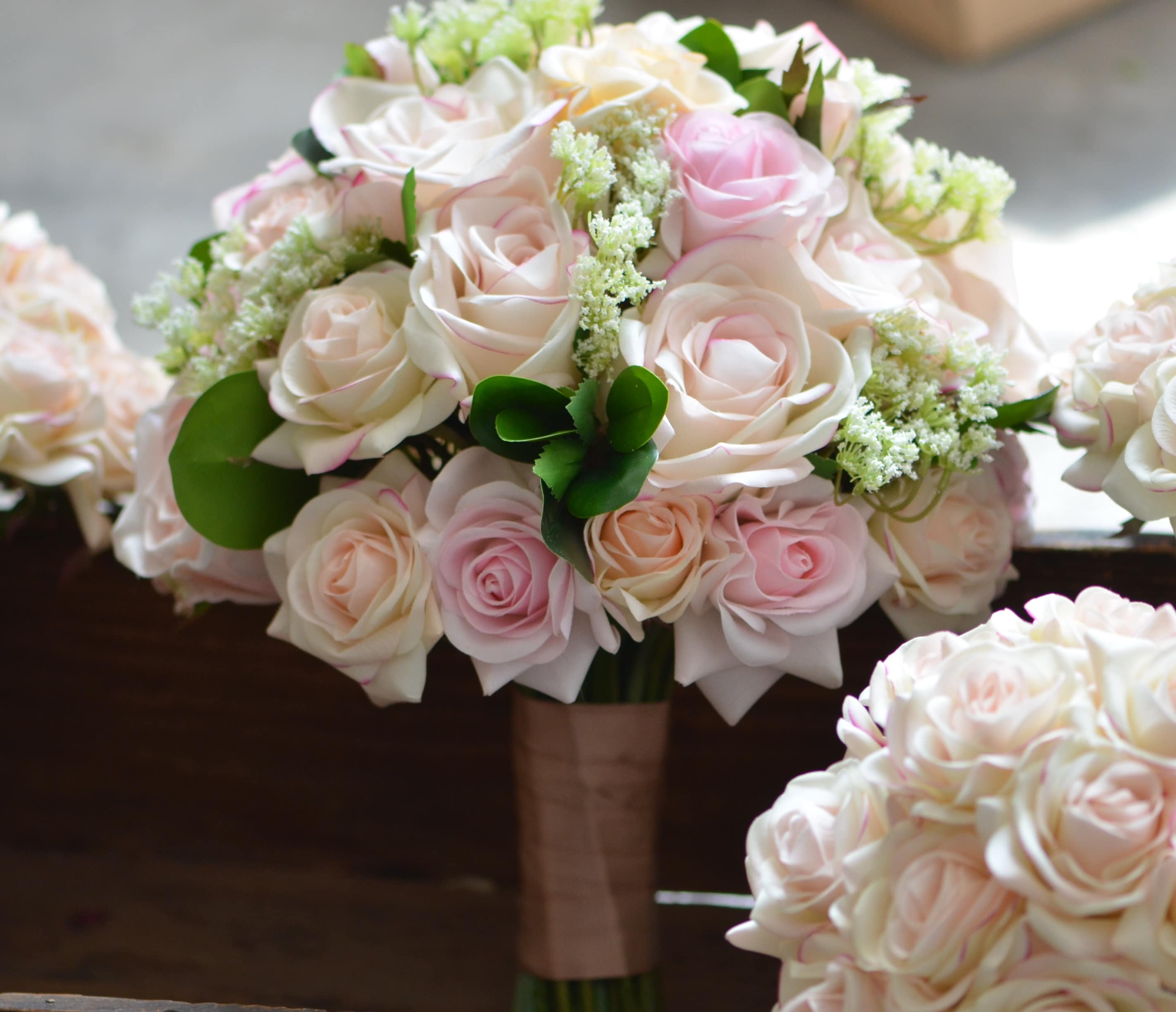 Wedding Bouquets Blush Pink Rose Bridal Bouquets Spring | Etsy