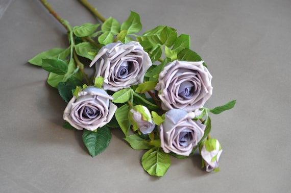 Dusty Blue Roses English Garden Roses Wedding Decor Home | Etsy