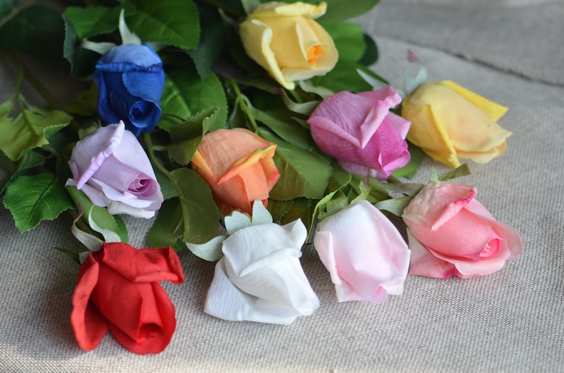 11 Colors! Real Touch Flowers, White Roses, Real Looking Roses, Real ...