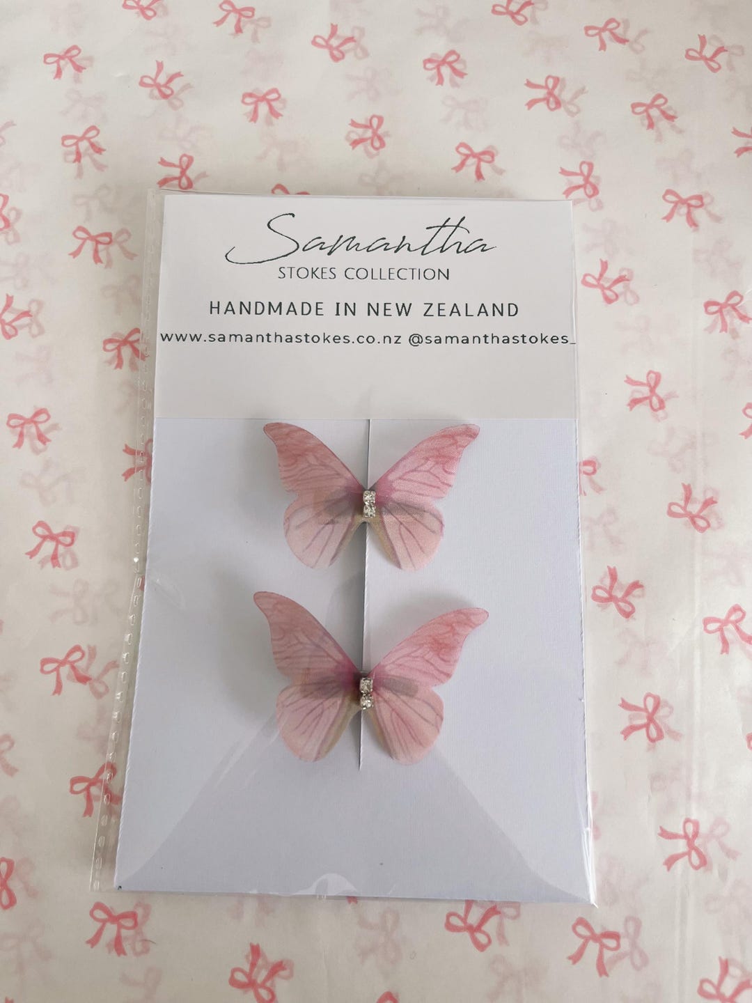 Light Pink Butterfly Hair Clips, Fairy Hair Accessories, Butterfly ...