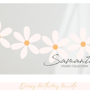 Daisy Birthday Bundle | Editable Daisy Birthday Party | Daisy Birthday ...