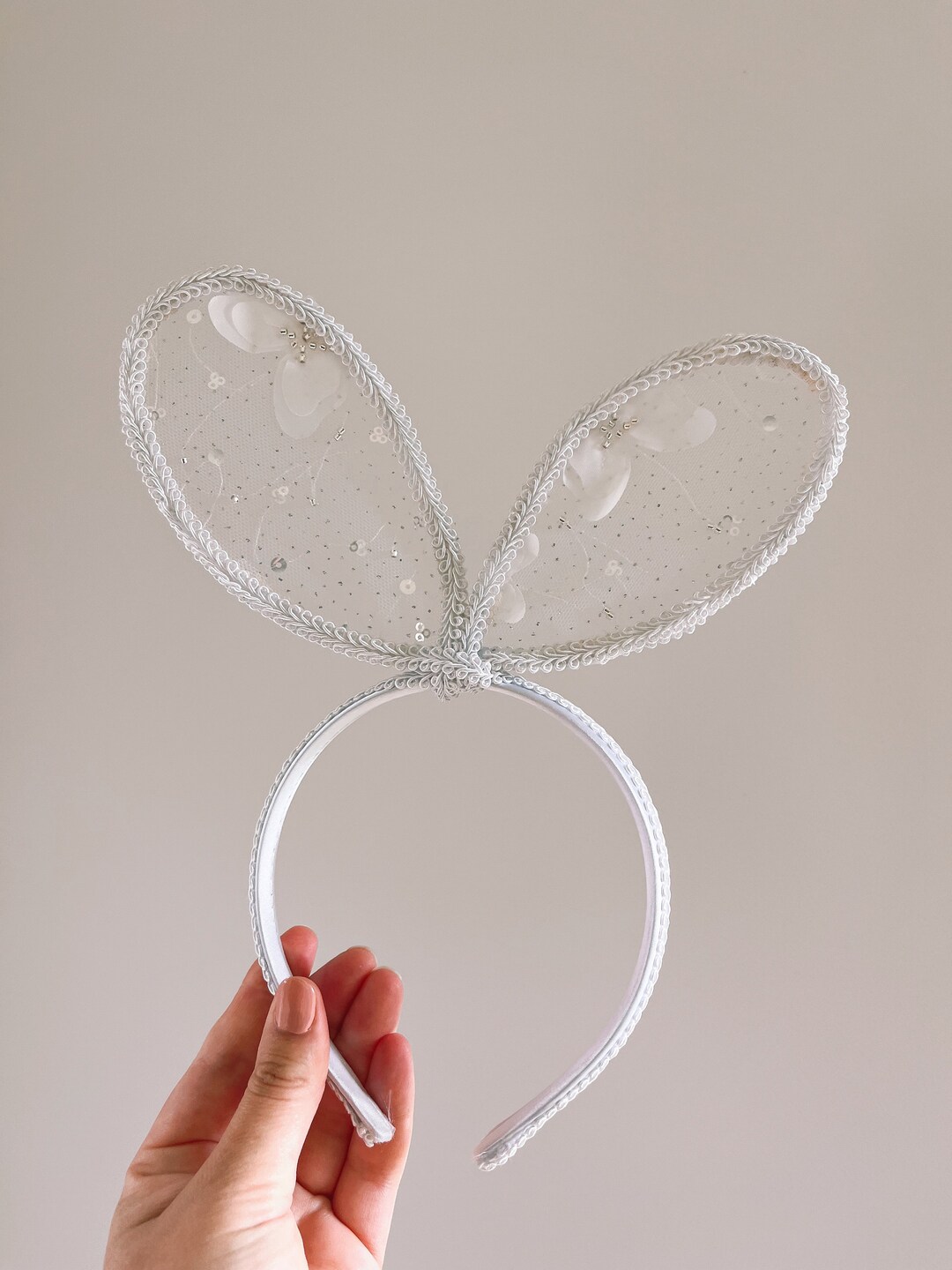 Bunny Headband, Easter Bunny Ears, Handmade Easter, Bunny Ears - Etsy