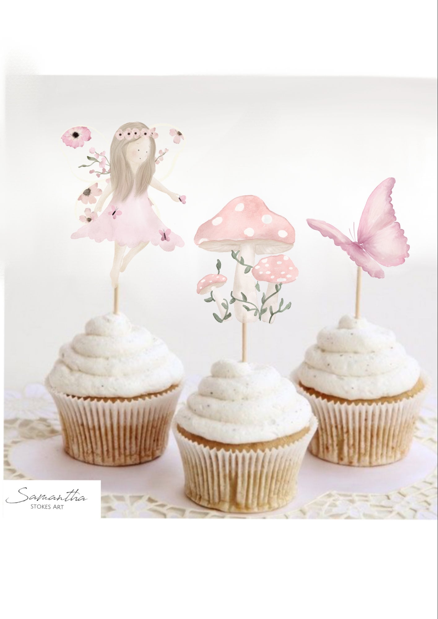 Fairy Cake Topper, Fairy First Birthday Decor , Fairy First Birthday ...