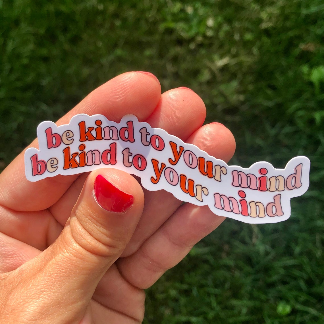 Be Kind to your Mind Sticker Self Care Reminder Mindfulness | Etsy