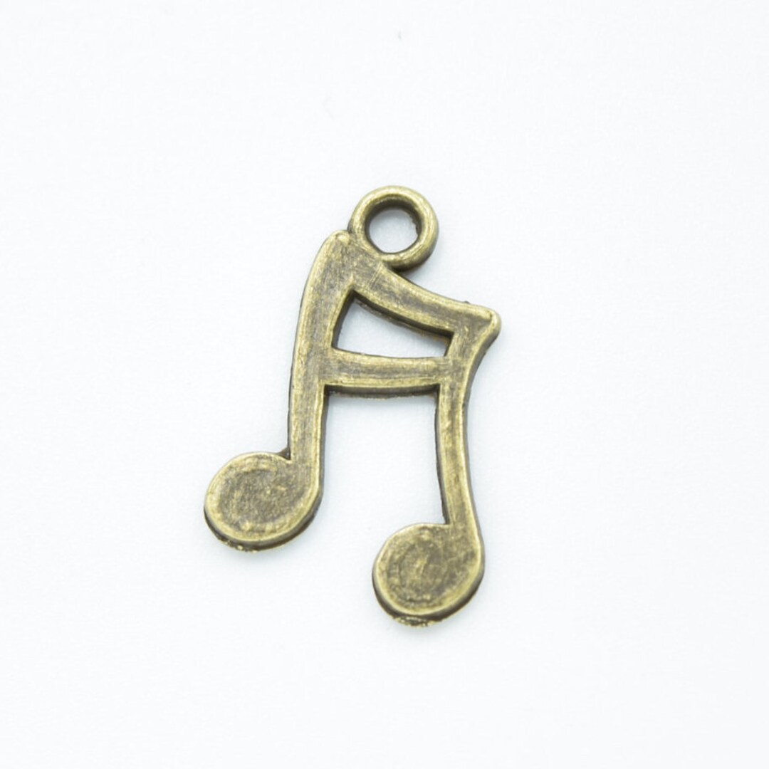 Bronze Music Note Charms, 10pcs - 17mm X 11mm Antique Bronze Bracelet ...