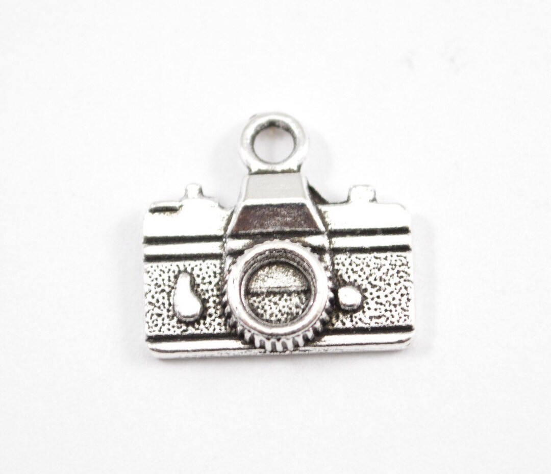 10 Silver Camera Charms D187 - Etsy