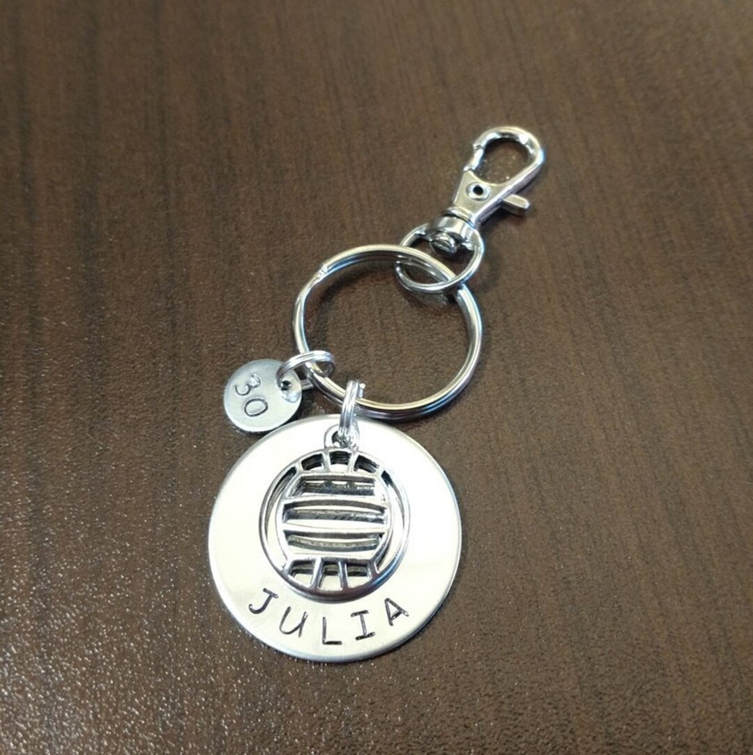 Personalized Volleyball Keychain, Volleyball Gift, Team Gift ...