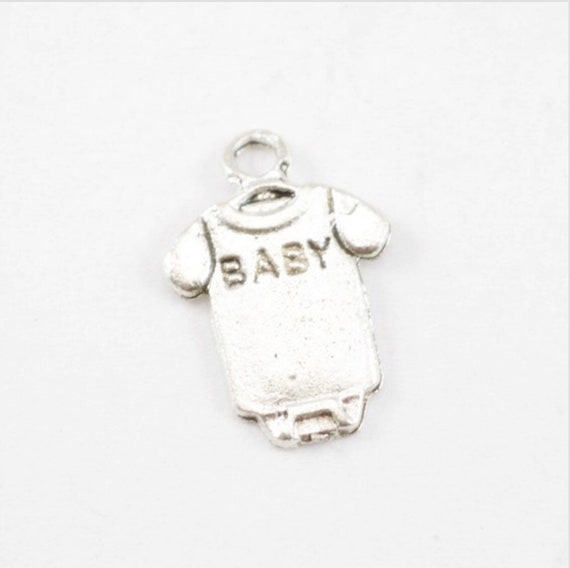 Silver Baby Clothes Charms 10pcs 17mm Antique Bracelet Charm - Etsy