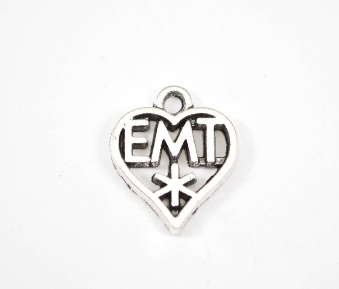 10 Antique Silver EMT Heart Charms, 19mm X 16mm, Antique Silver Charm ...