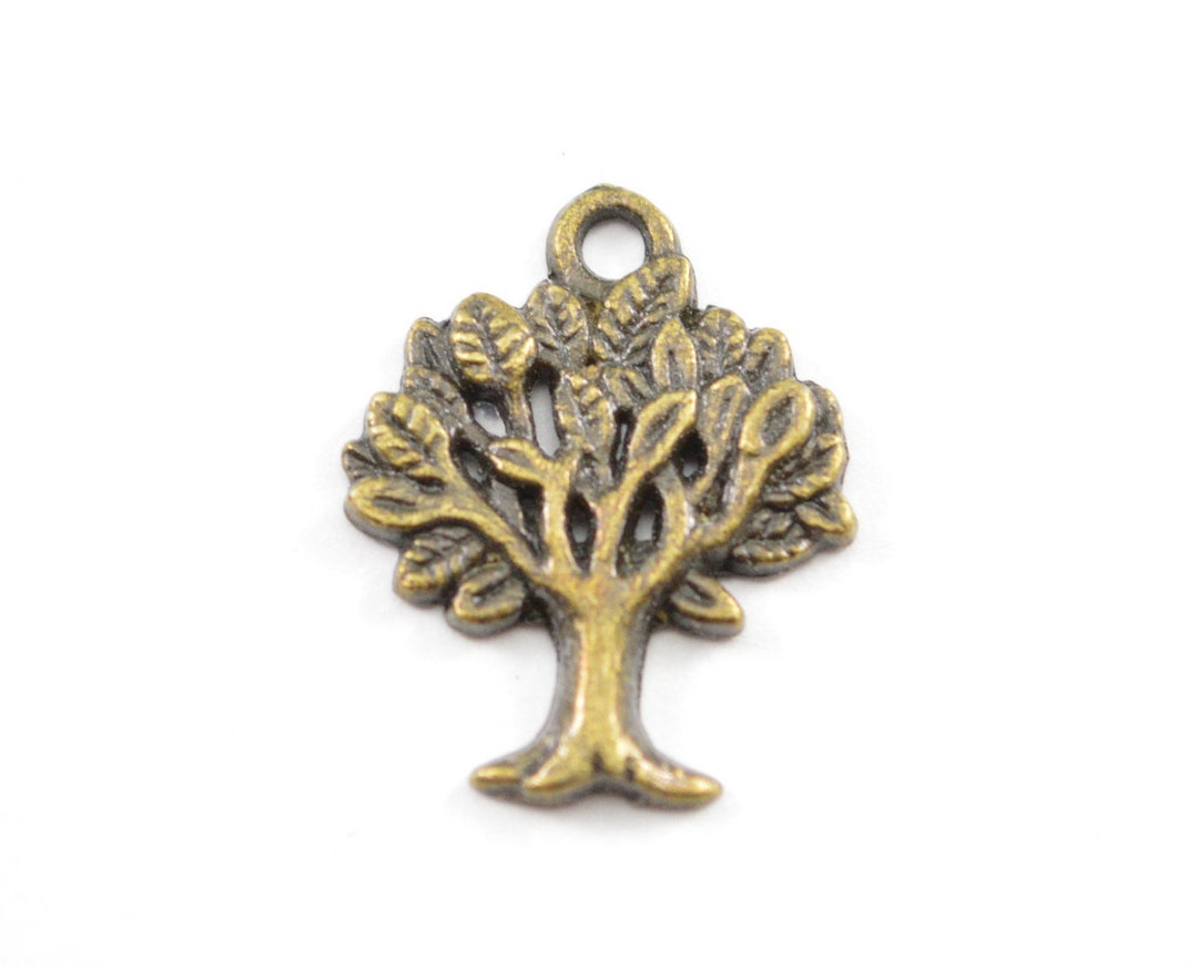 Bronze Tree of Life Charm 10pcs Antique Bronze Family Tree Charm Tree ...
