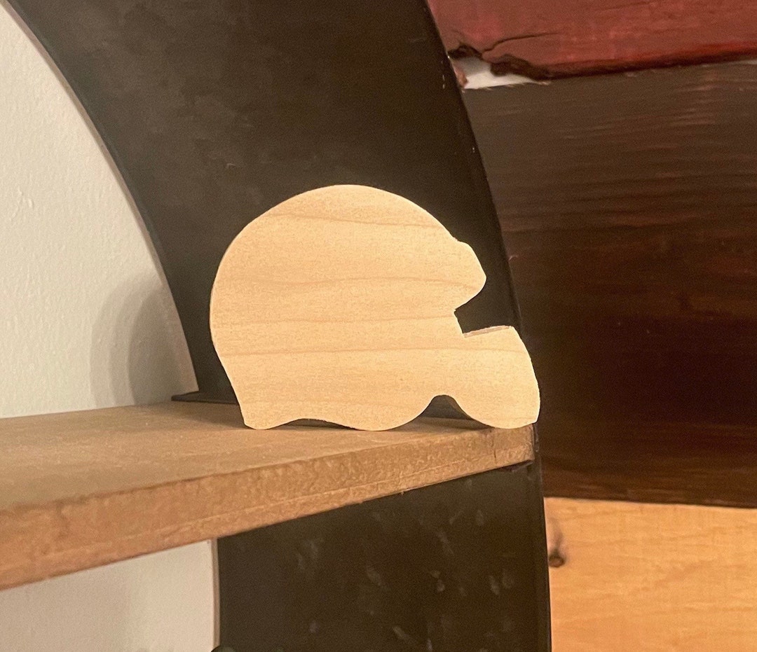 Unfinished Poplar Wood Football Helmet, Small Wood Helmet - Etsy