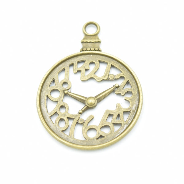 Clock Face Charm - Etsy