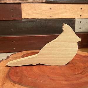 Unfinished Wood Cardinal, Wood Bird Cutout, Diy Cardinal, Cardinal ...