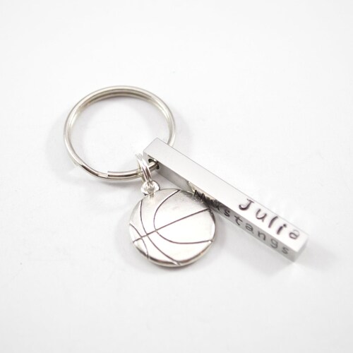 Personalized Basketball Keychain Basketball Gift Team Gift - Etsy