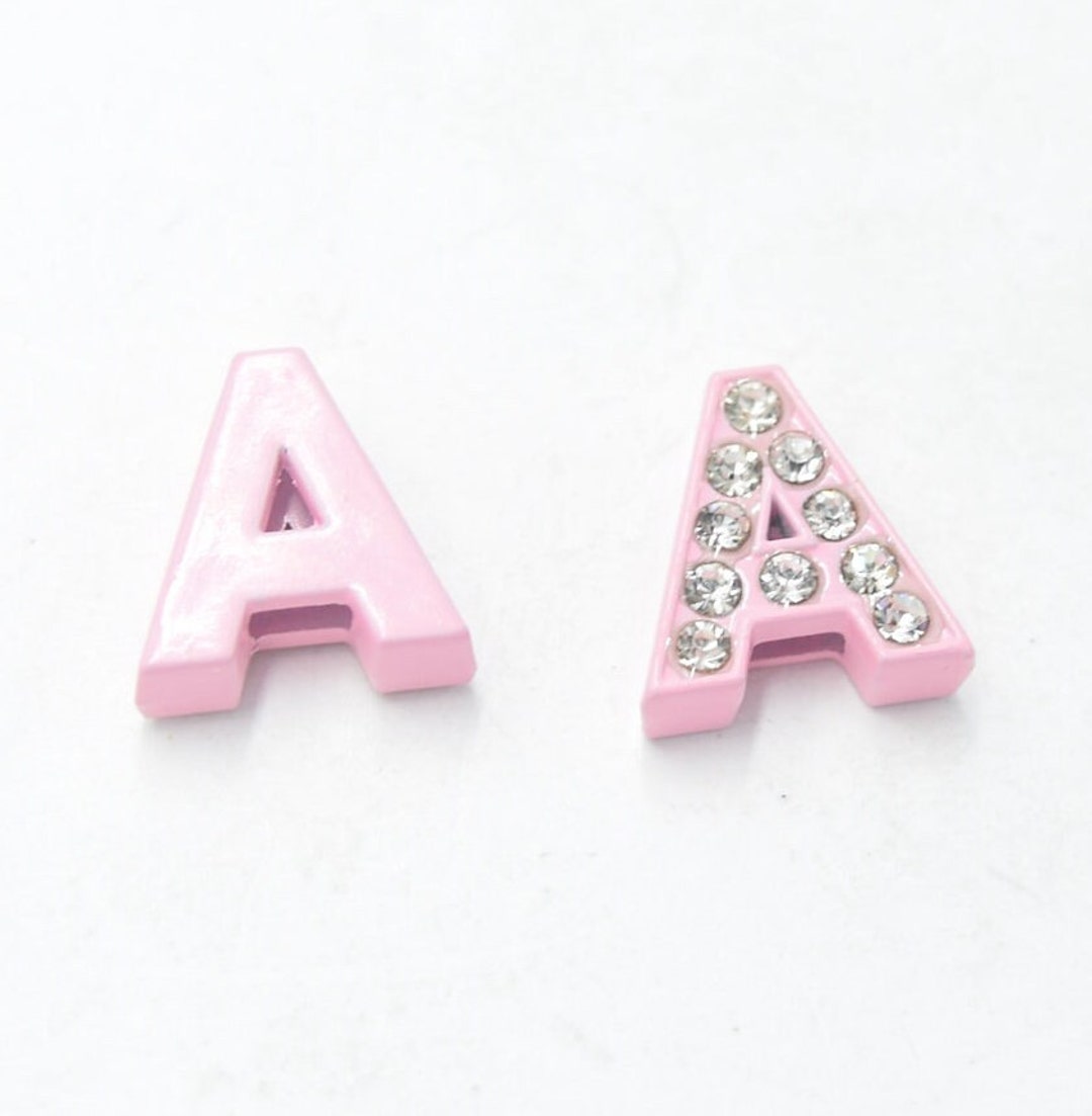Letter A Slide Letter, 12mm, Zinc Alloy Slide Letter A Charms, Fits 8mm ...