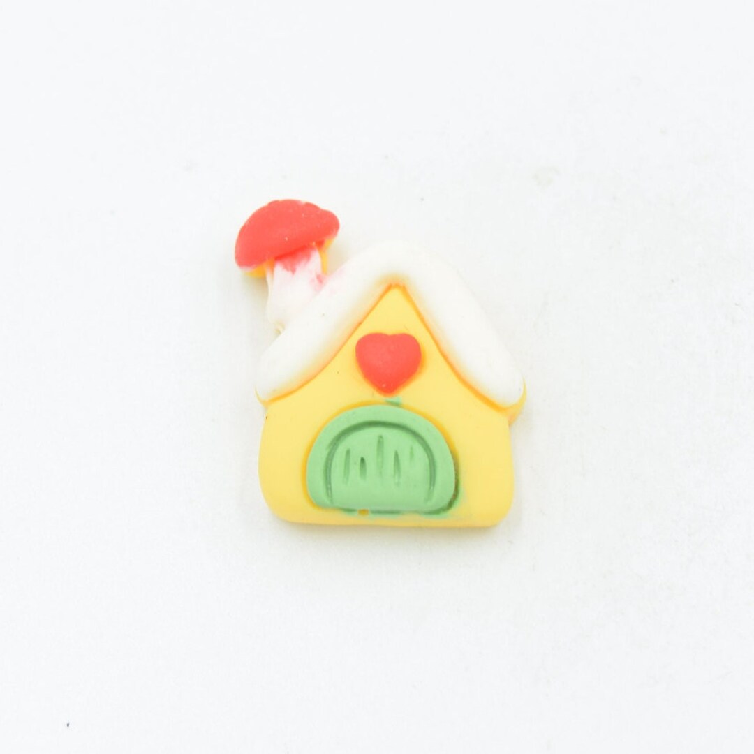 10 Flatback Gingerbread House Charm, 24mm X 18mm, SHIPS FROM USA, Charm ...