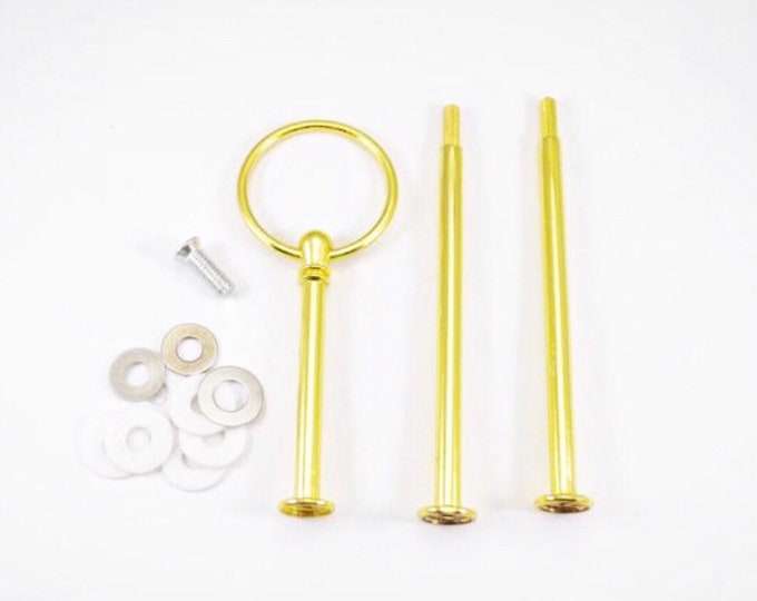 3 Tiered Cake Stand Hardware, Round Gold Cake Stand Hardware - Etsy