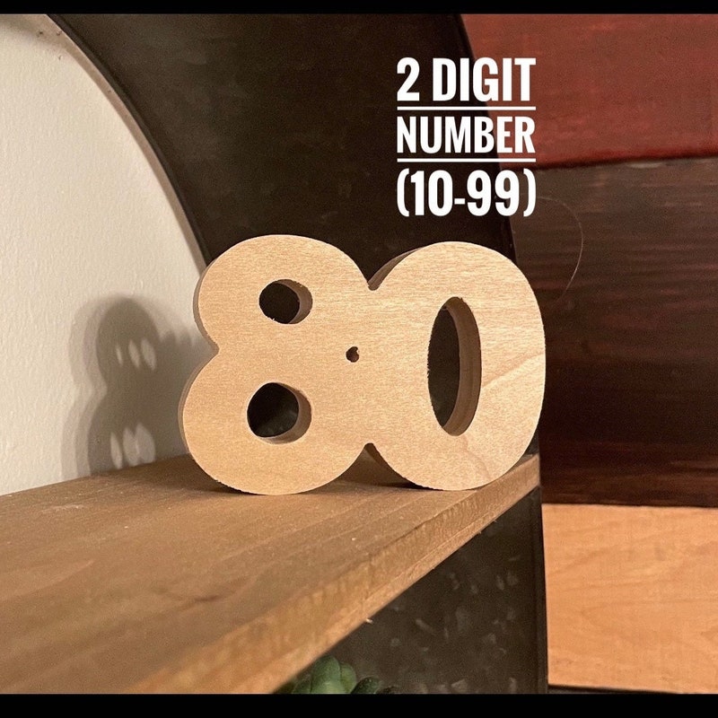 Large Wood Numbers - Etsy