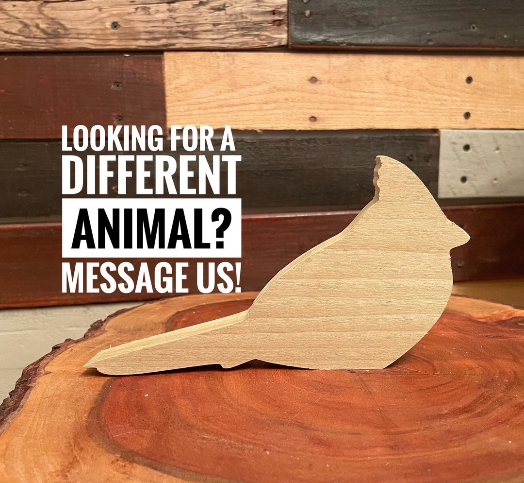 Unfinished Wood Cardinal, Wood Bird Cutout, Diy Cardinal, Cardinal ...