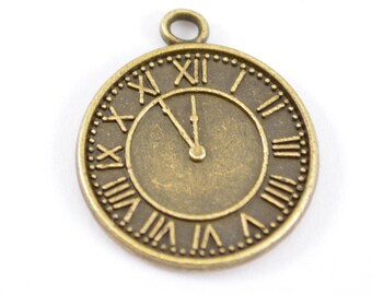 Clock Face Charms - Etsy