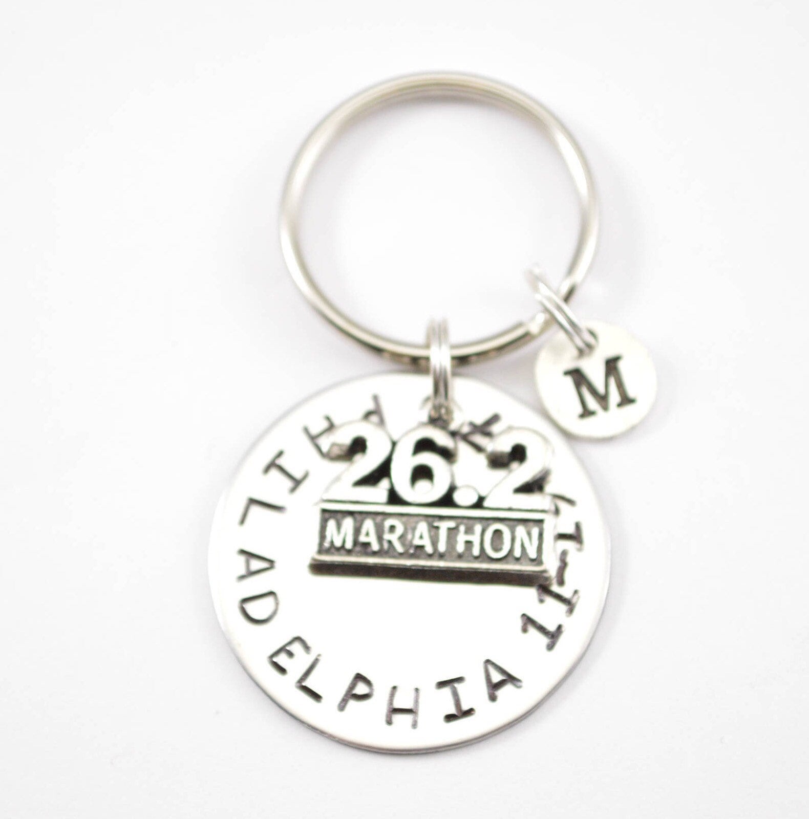 Custom Stamped Marathon Gift Key Chain 2022 Marathon Gift - Etsy