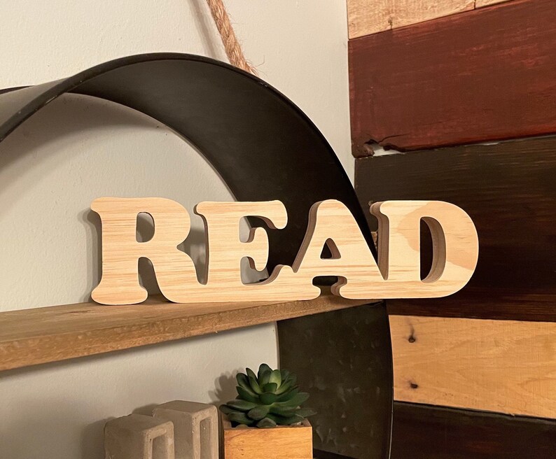 Unfinished Wood Read Sign Teacher Gift Classroom Decor - Etsy