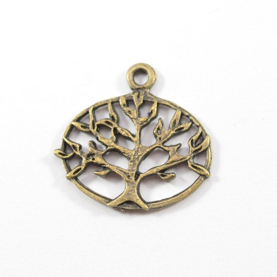 Bronze Tree of Life Charms 10pcs Antique Bronze Family | Etsy