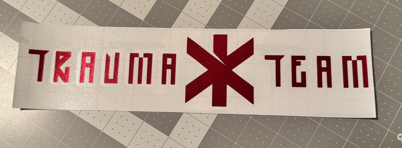 Trauma Team Emergency Response - Cyberpunk Vinyl Decal Sticker 12 Inch ...