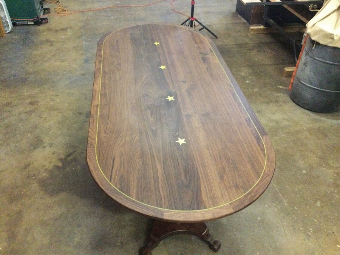 Executive Oval Conference Table, Custom, Walnut, Solid Wood - Etsy