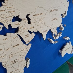 Cnc Cutting File-world Map Led Wall Decoration Using Cnc Router and ...