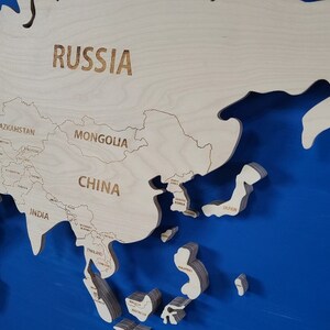 Cnc Cutting File-world Map Led Wall Decoration Using Cnc Router and ...