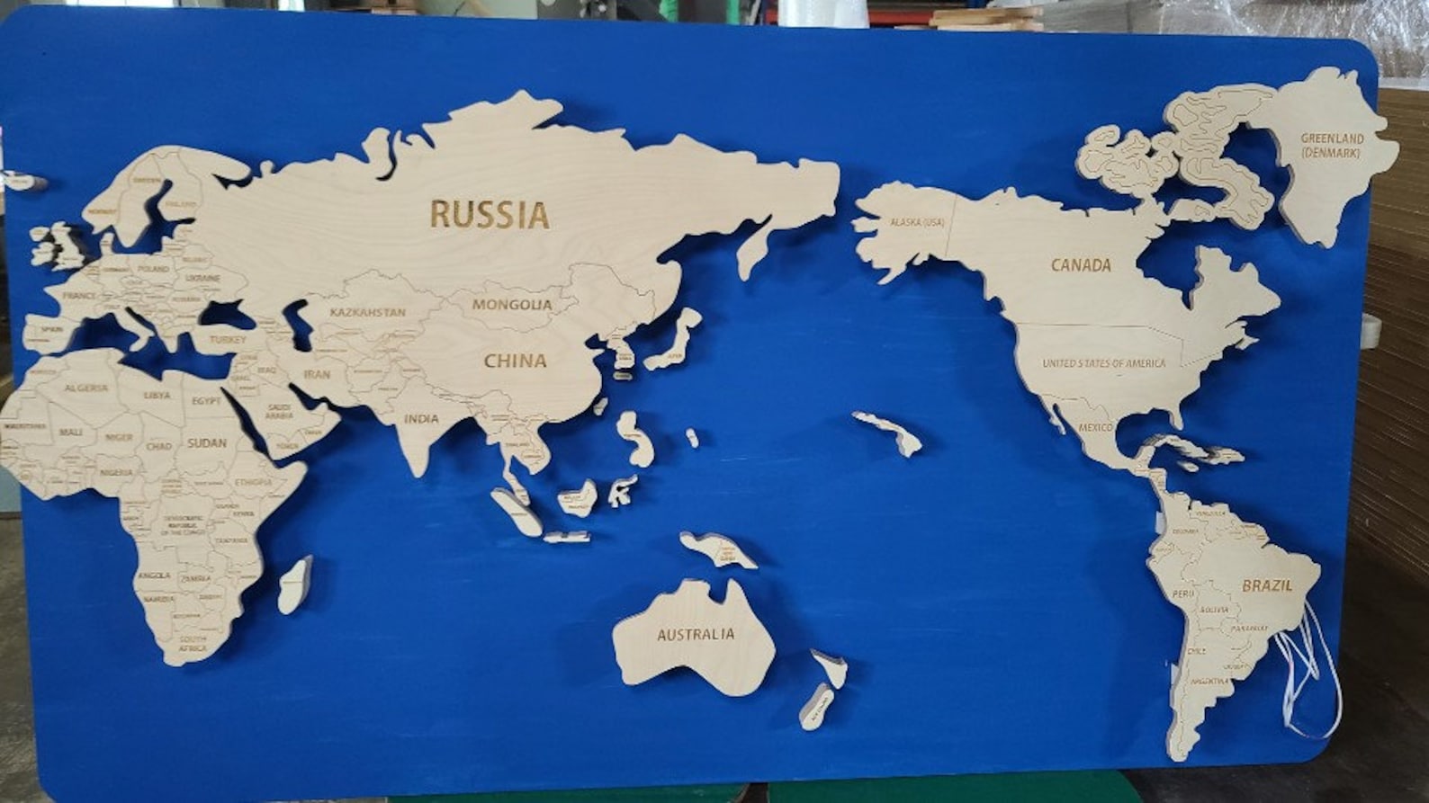 Cnc Cutting File-world Map Led Wall Decoration Using Cnc Router and ...