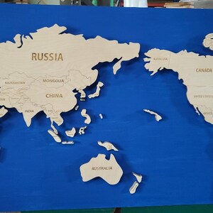 Cnc Cutting File-world Map Led Wall Decoration Using Cnc Router and ...