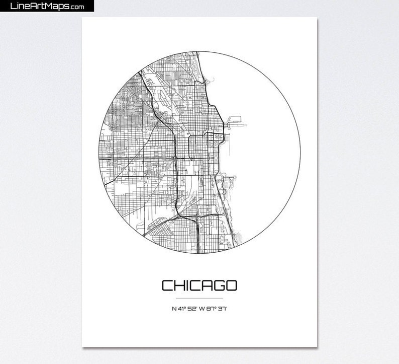 Custom City Map Art Any City in the World Line Art Map Home Decor - Etsy