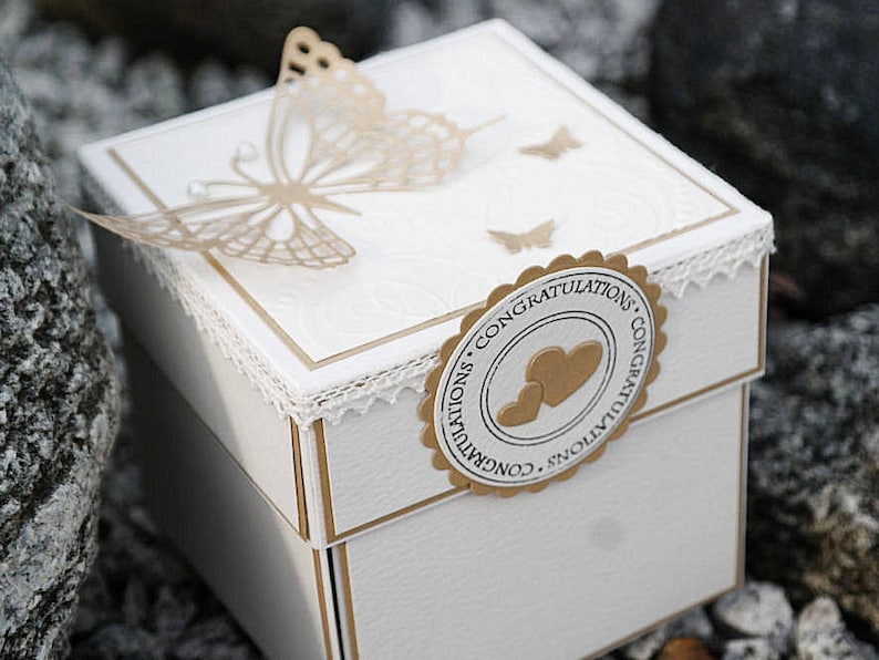 Invitación de boda en caja invitaciones de boda monocromo - Etsy México